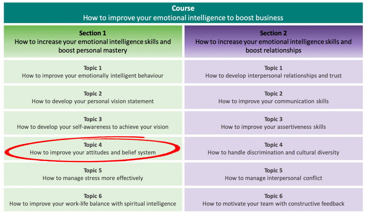 How to improve your attitudes and belief system | MyElearning Education